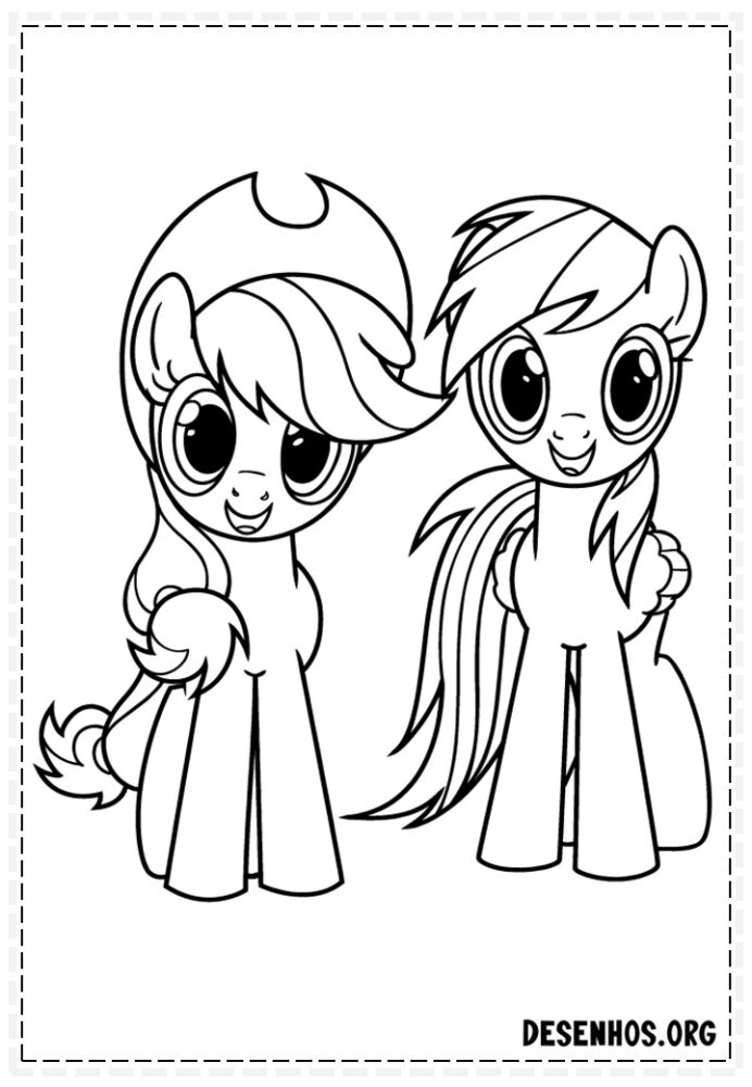 140 Desenhos para colorir My Little Pony