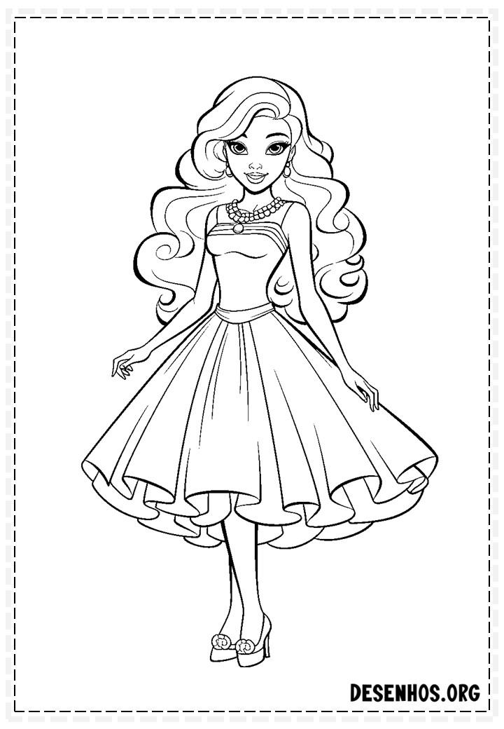 barbie para imprimir 8
